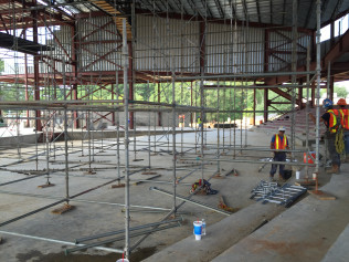 Dance Floor Scaffolding - Bossier City. LA | Mondello Scaffolding & Shoring